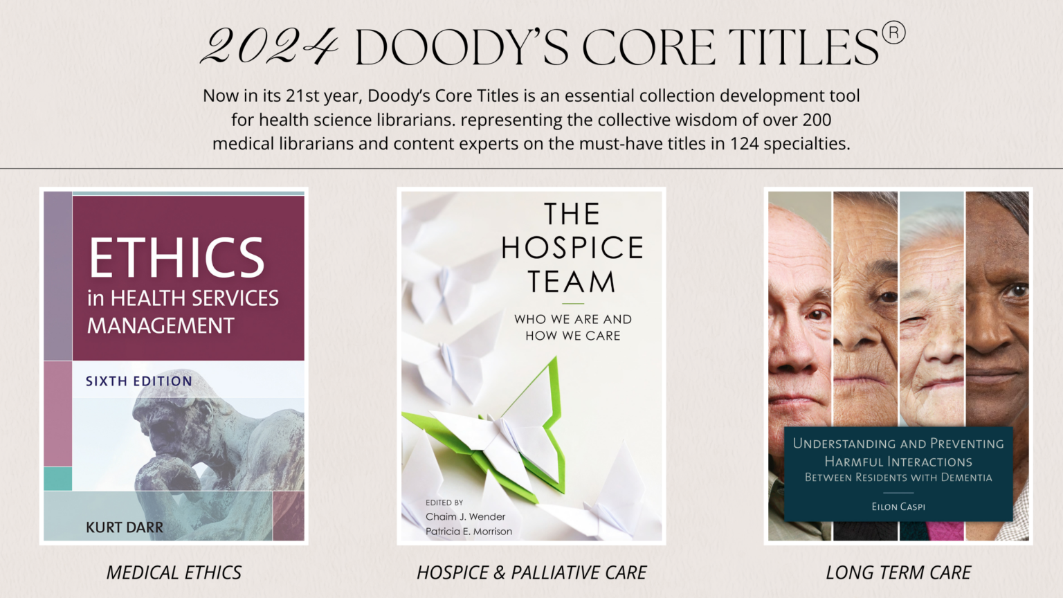 Three HPP Books Named Doody's Core Titles 2024 - Health Professions Press